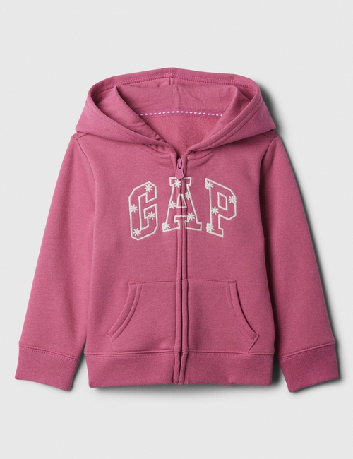 Shop babyGap Logo Print Zip Hoodie for Toddler & Baby | GAP UAE