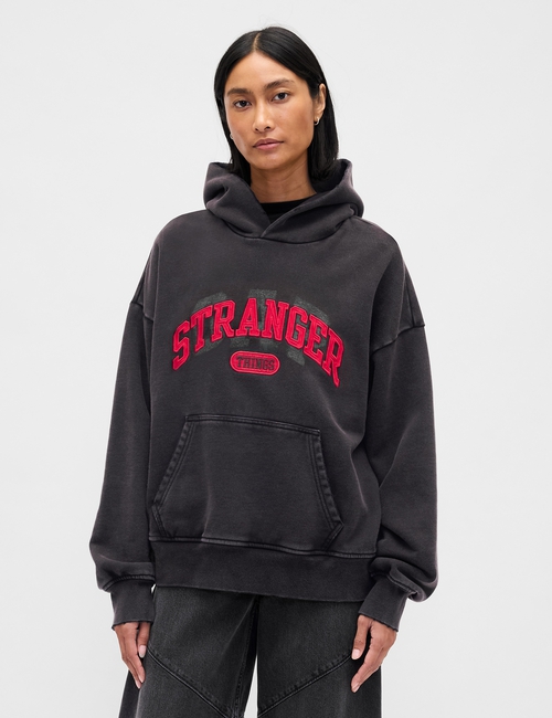 Shop Stranger Things Adult Heavyweight Hoodie for | GAP UAE